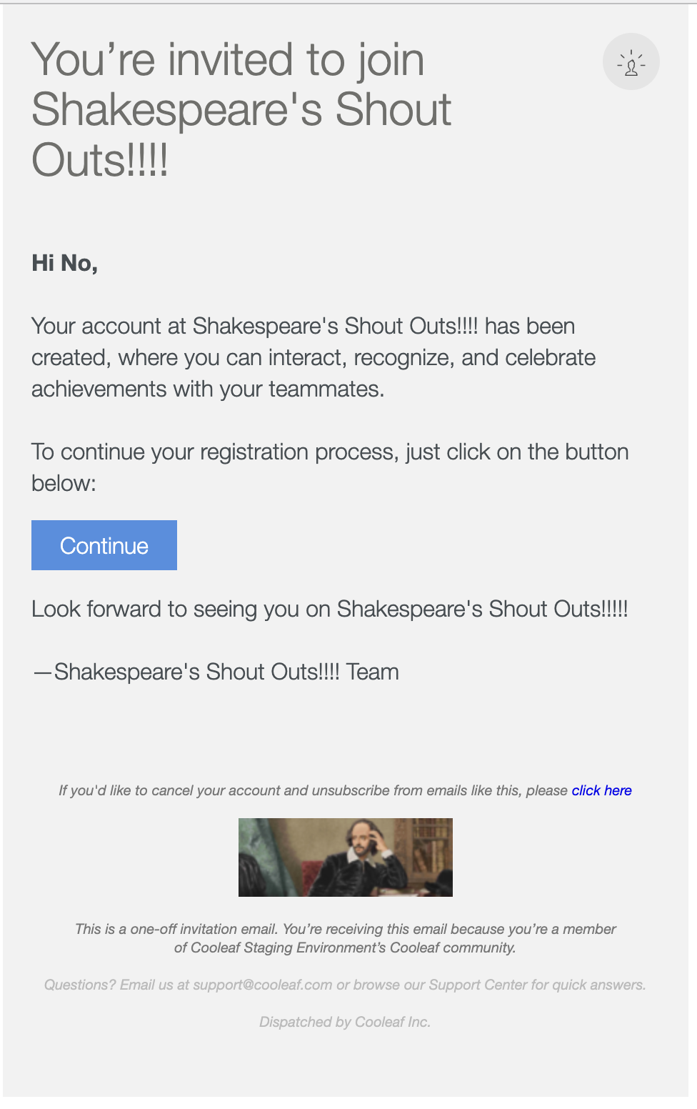 Register Your Cooleaf Account – Cooleaf EX Support Center