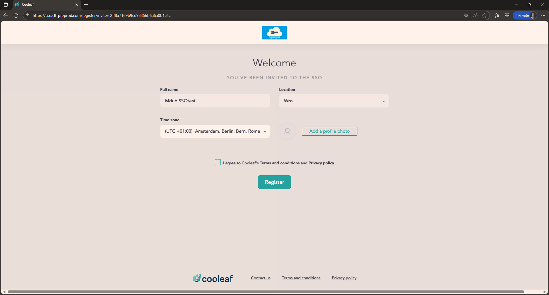 Register Your Cooleaf Account – Cooleaf EX Support Center